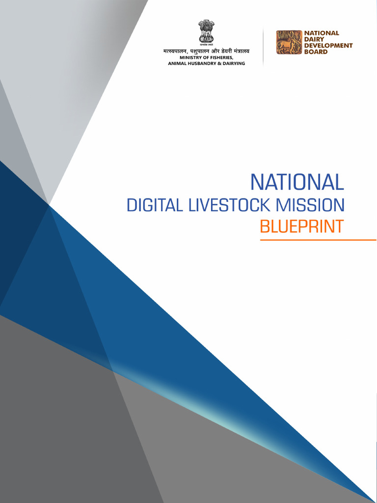 National Digital Livestock Mission-Blueprint-Draft (002) - 0 | PDF | Cattle | Computing