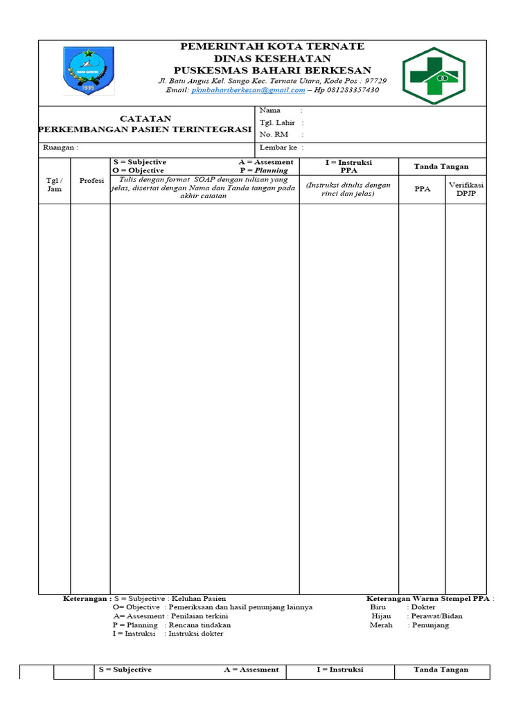 Catatan Terintegrasi (CPTT) | PDF