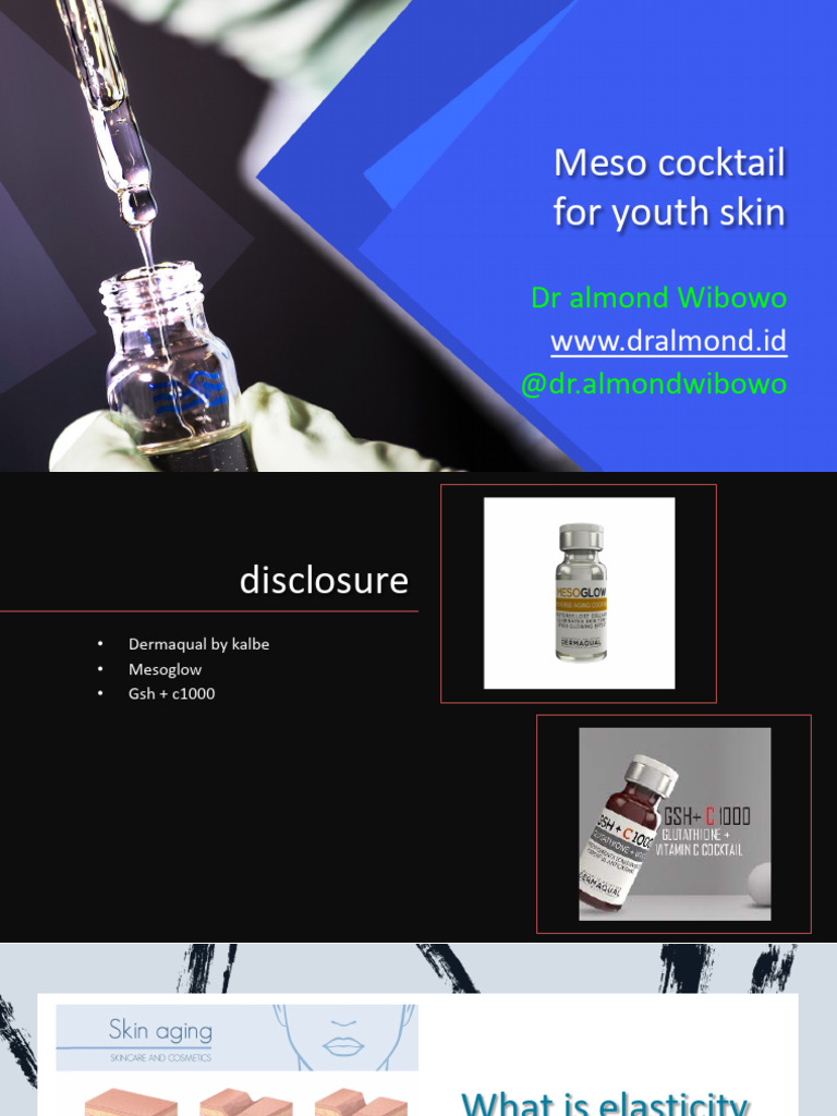 Youthful Skin Meso Cocktail Guide | PDF