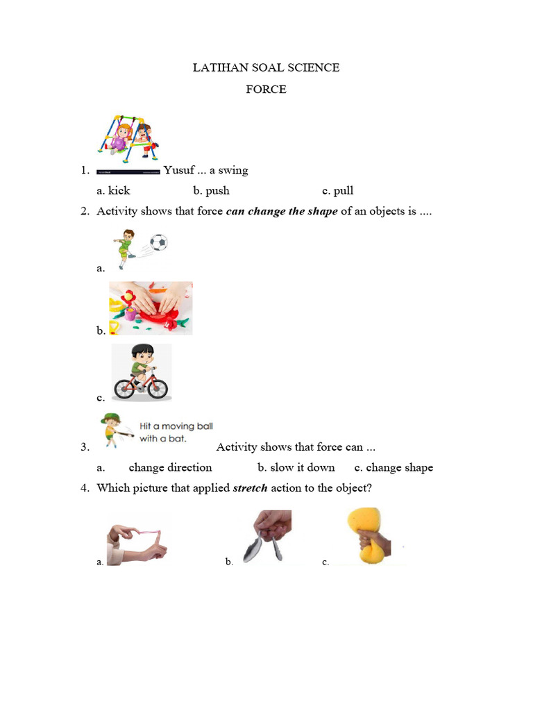 Latihan Soal Science Force | PDF