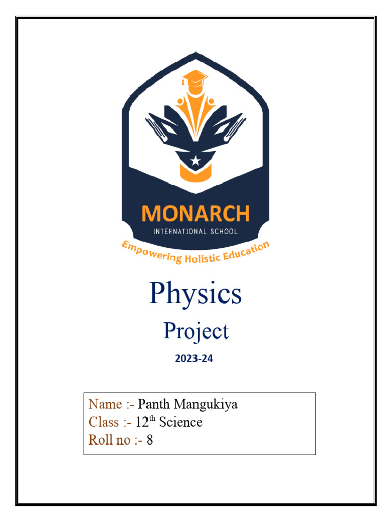 Practical File Front Page Pdf