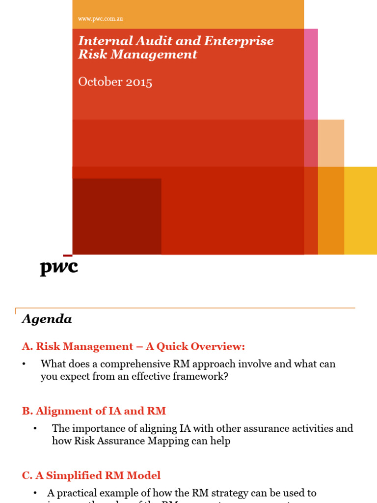 Iia Presentation 16 October Risk Management and Ia | PDF | Internal ... Iia Presentation 16 October Risk Management and Ia | PDF | Internal ...
