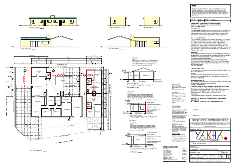 For Council Submission Only: General Construction Notes | PDF | Wall ...