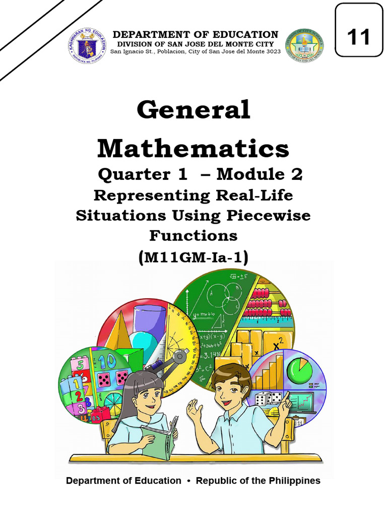 GenMath 11 - Q1 - Module 2 Representing Real Life Situations Using Piecewise Functions | PDF ...