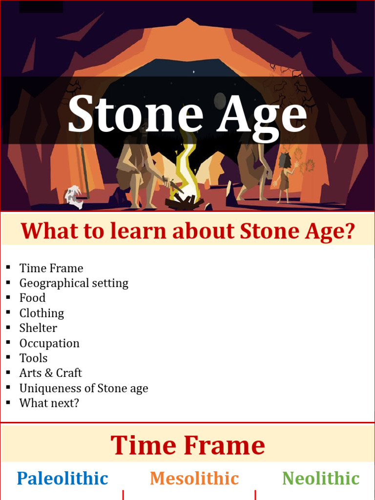 HIS - 1 - Stone Age, Chalcolithic Age, IVC | PDF