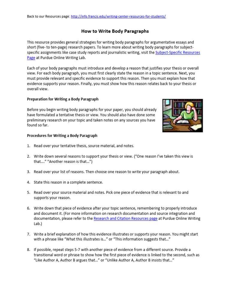 How To Write Body Paragraphs | PDF | Car