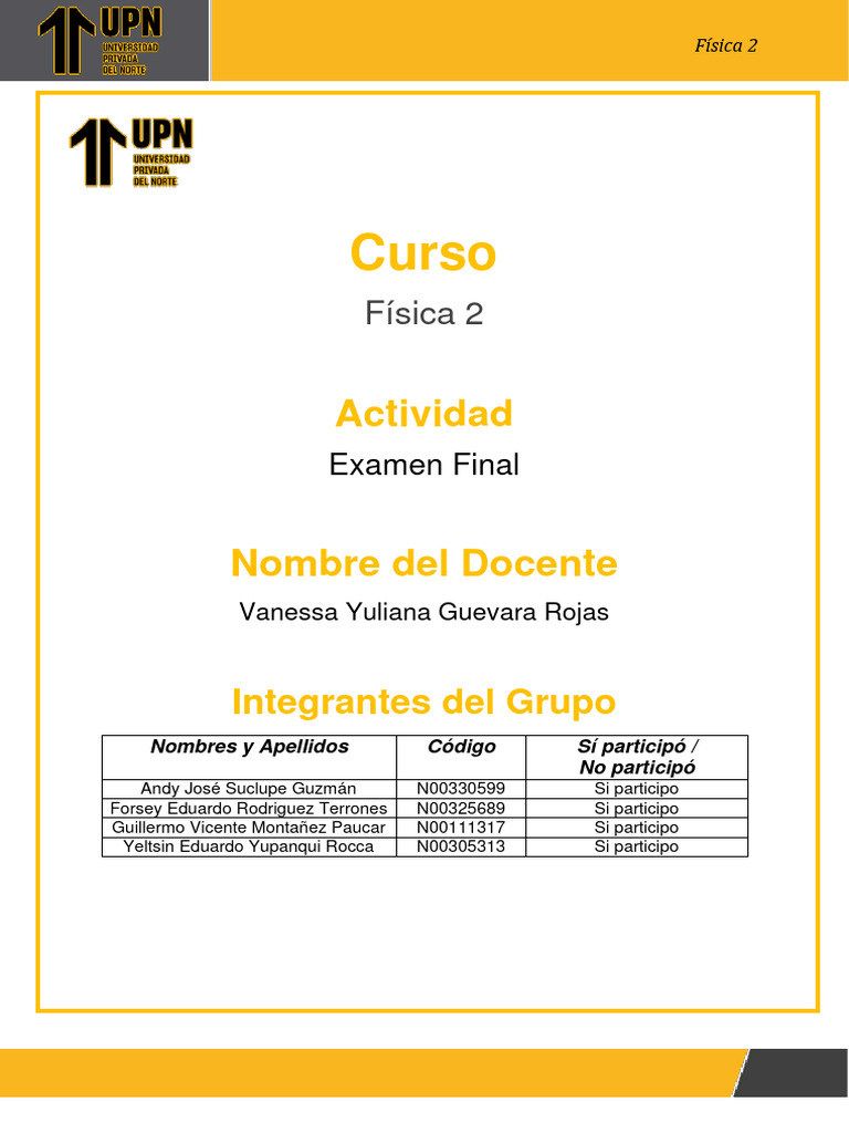 Examen Final_Física2_Grupo 04 | PDF | Olas | Frecuencia