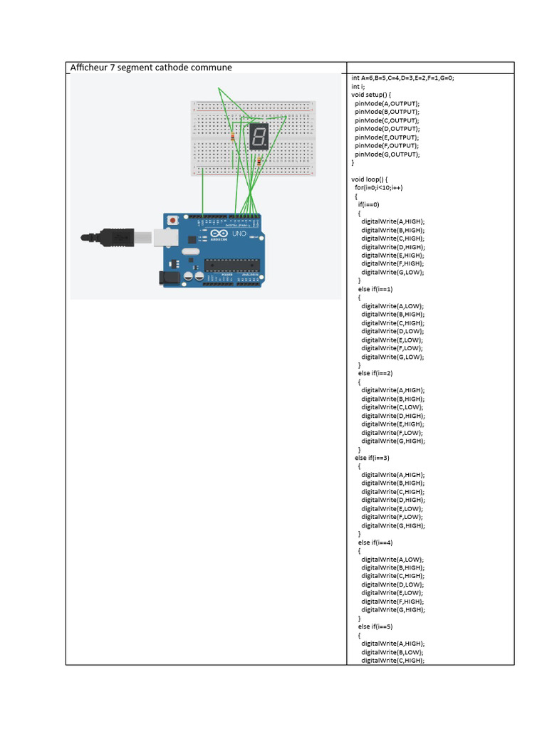 Afficheur 7 Segment Cathode Commune Pdf Software Engineering