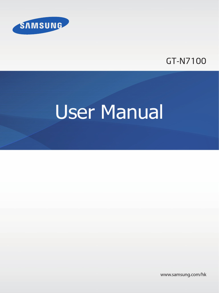 Samsung GT-N7100 - UM - Open - HongKong - Jellybean - Eng - Rev.1.0 ...