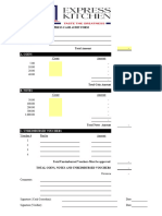 Daily Takings Sheet Template | PDF | Float (Money Supply) | Money