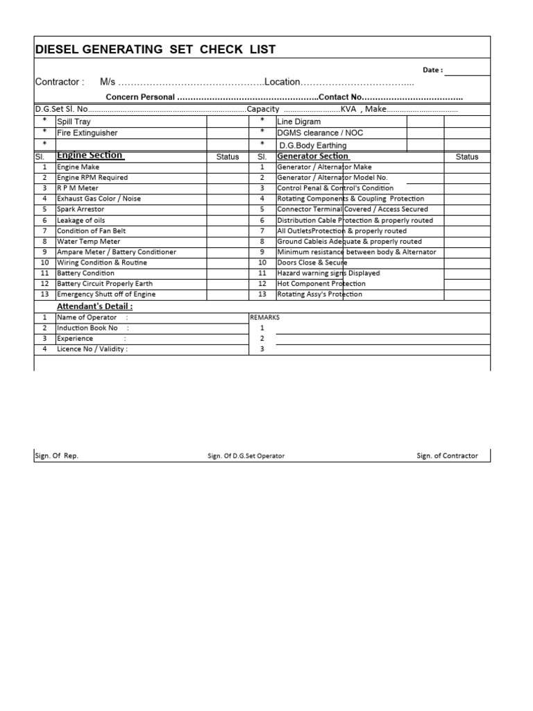 D.G.SET | PDF | Electric Generator | Physical Sciences