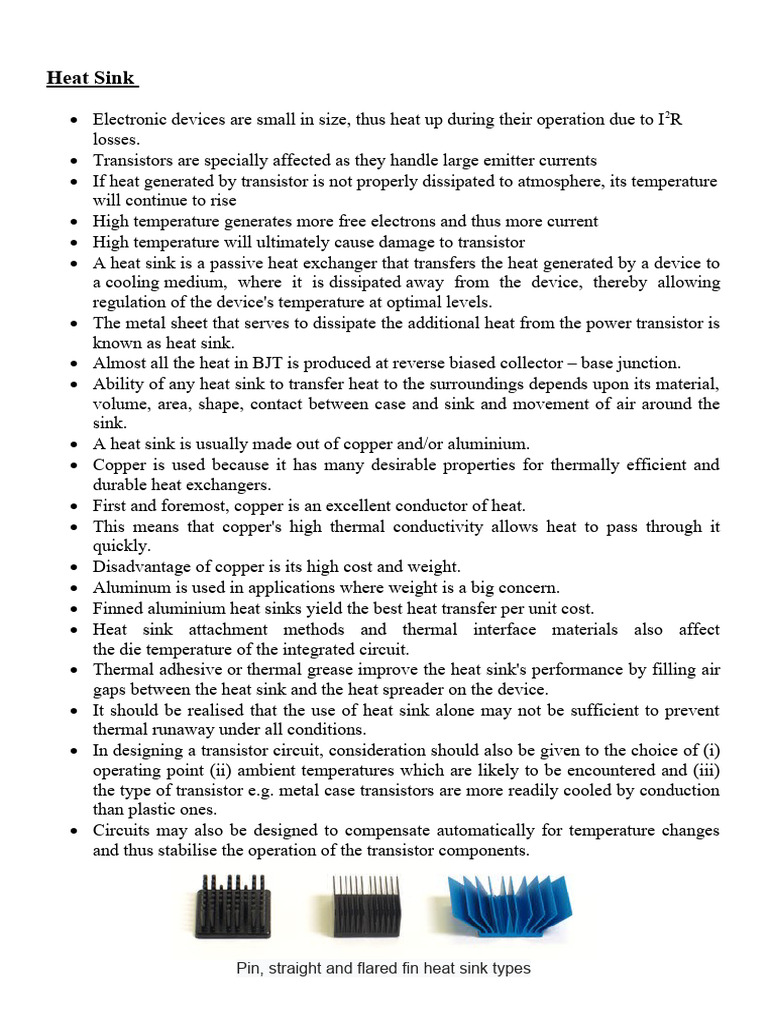 Sect 3 Heat Sink Decibel Distortion-1 | PDF | Distortion | Amplifier