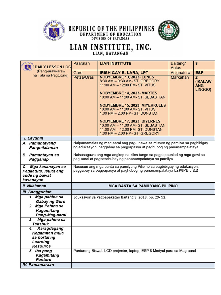 Esp Q2 WK2 DLL | PDF