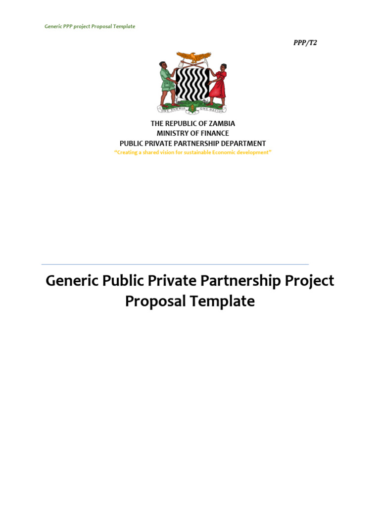 Generic PPP Project Proposal Template | PDF | Public–Private ...