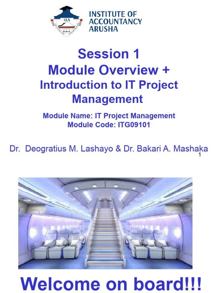 Session One - Introduction To Module and It Project | Download Free PDF ...