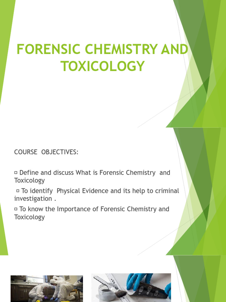 Forensic Chemistry and Toxicology Overview | PDF | Forensic Science ...