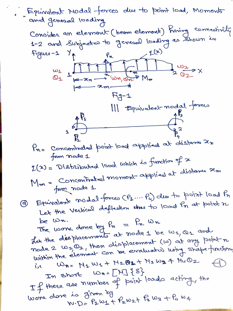 Equivalent Nodal Forces | PDF