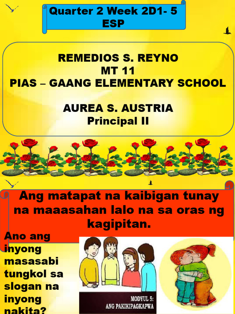 Grade 6 PPT Esp q2 w2 Day 1-5 | PDF