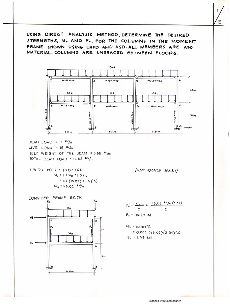 Steel Design Direct Analysis Method Lrfd And Asd Nscp 2015 Pdf