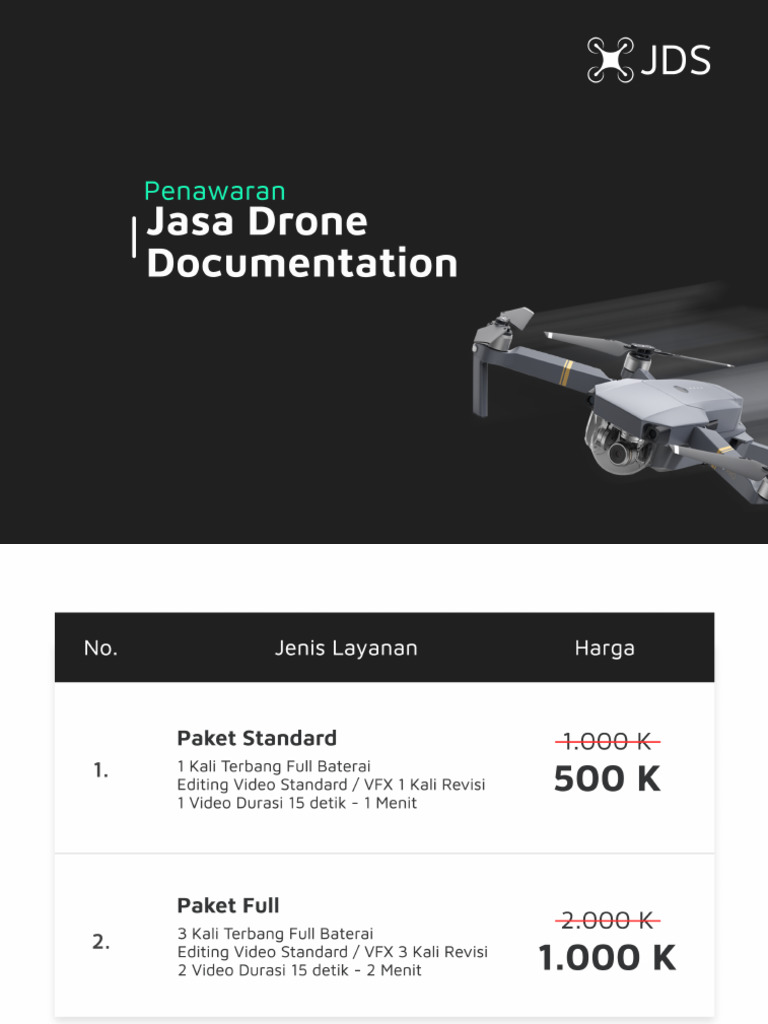 Penawaran Jasa Drone | PDF