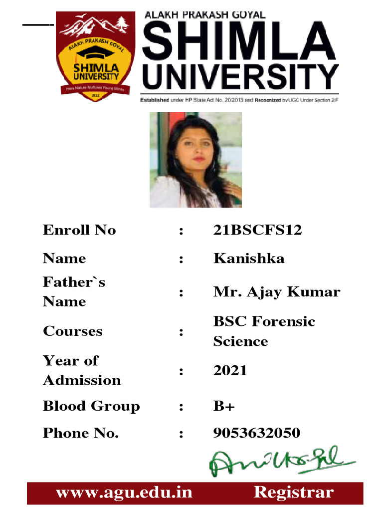Student's ID CARD | PDF