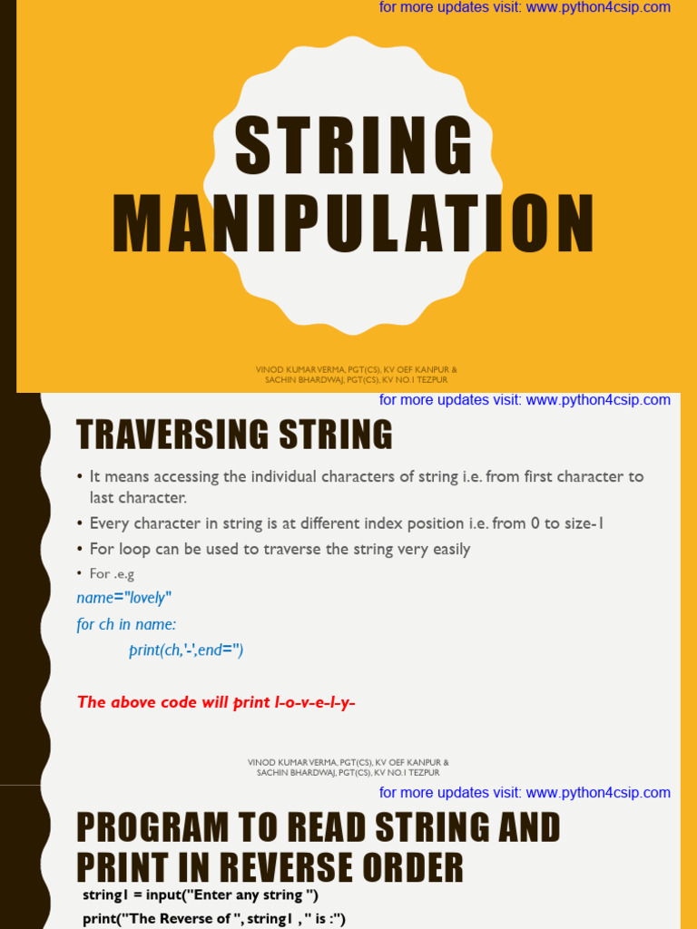 PYTHON - String | PDF | String (Computer Science) | Computer Engineering