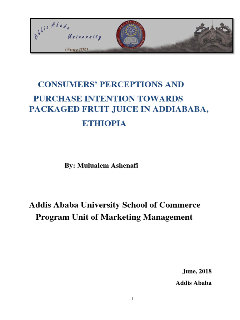 Mulualem Ashenafi | PDF | Intention | Perception