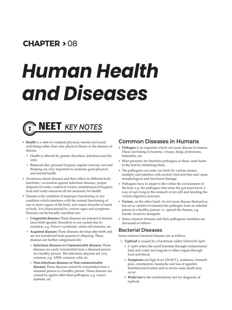 Human Health and Diseases | PDF | Immune System | Lymphatic System