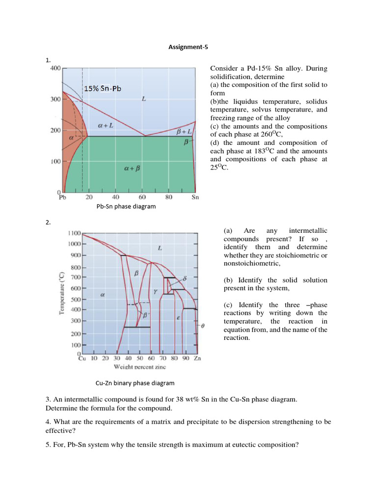 Phase Diagrams and Alloy Analysis | PDF | Chemical Compounds | Phase ...