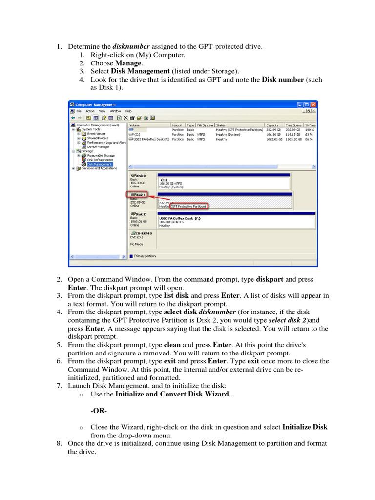 How To GPT - MBR - CMD | PDF