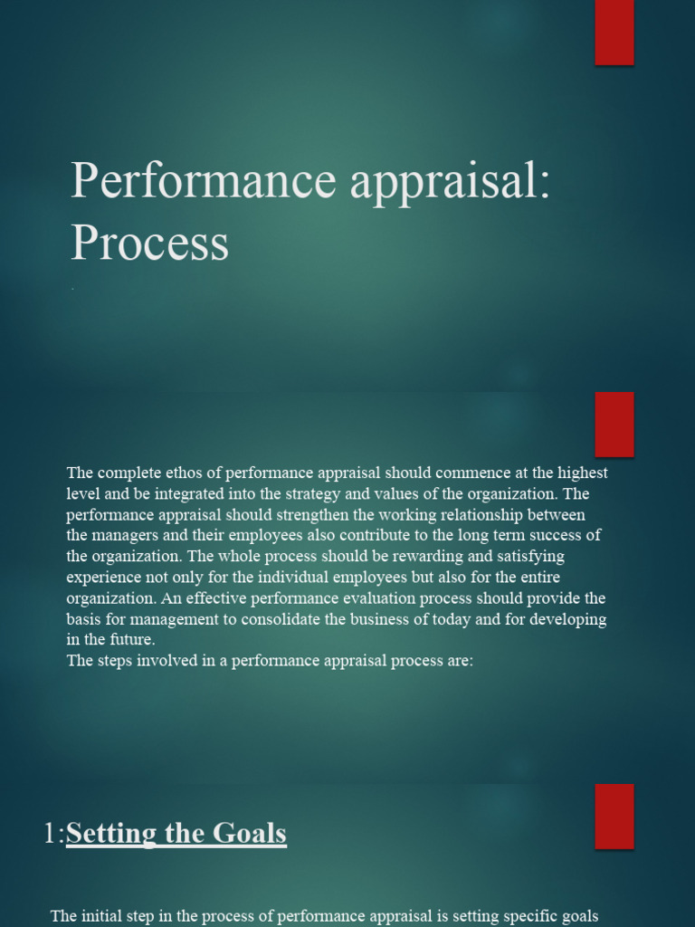 Performance Appraisal Process | PDF | Performance Appraisal | Evaluation