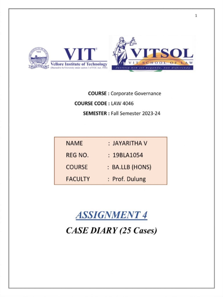 CG (Case Diary) | PDF