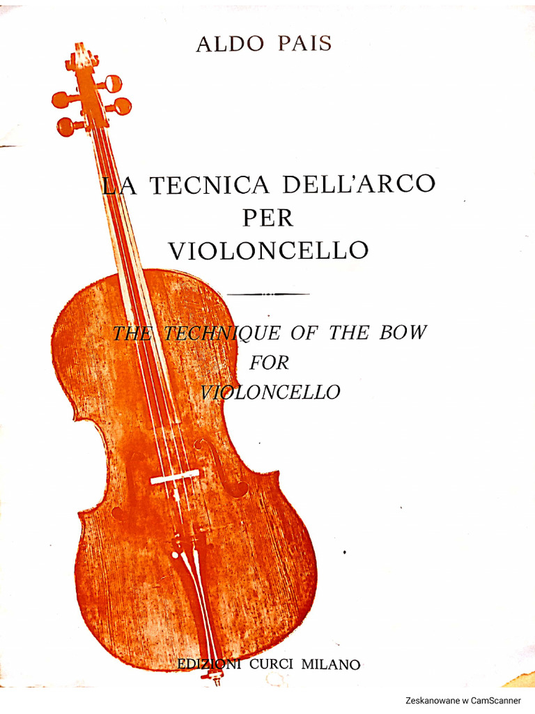 A. Pais - La Tecnica Dell'arco Per Violoncello | PDF