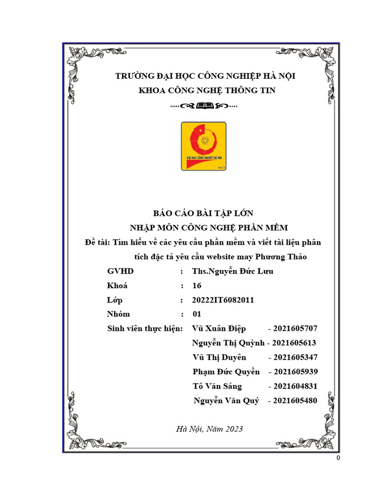 BTL NMCNPM SUA Lan 4 | PDF