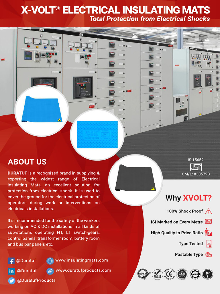 X Volt Insulating Mat Leaflet | PDF