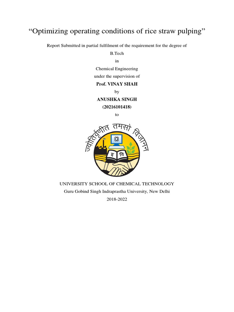 Project Report - Anushka - Final | PDF | Pulp (Paper) | Paper