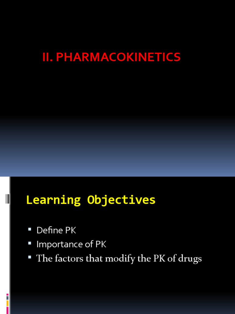 PHARMACOKINETICS | PDF | Drug Metabolism | Cell Membrane
