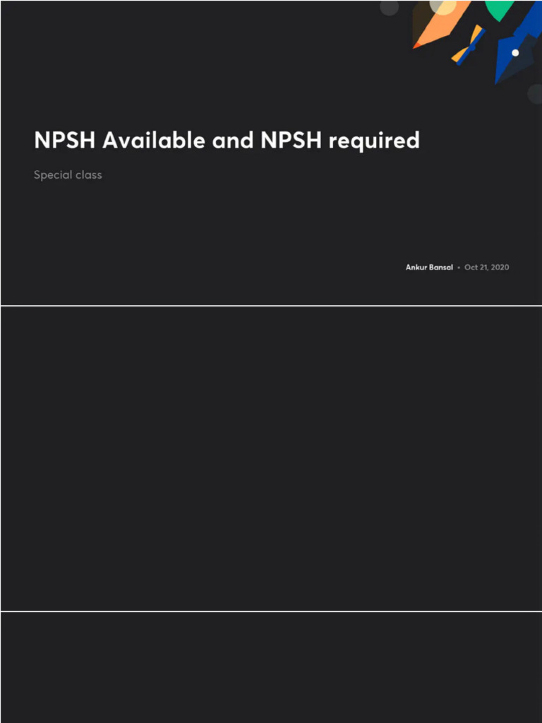 NPSH Available and NPSH Required No Anno 1699938262524 | PDF
