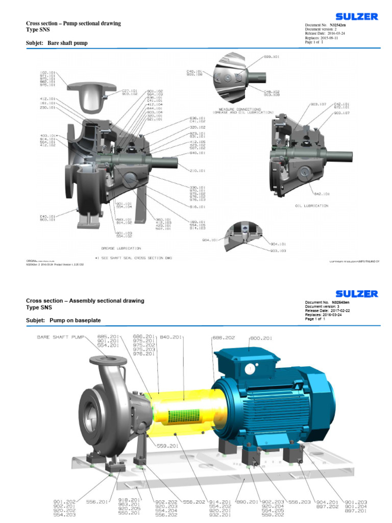 SNS Parts List | Download Free PDF | Pump | Industrial Processes