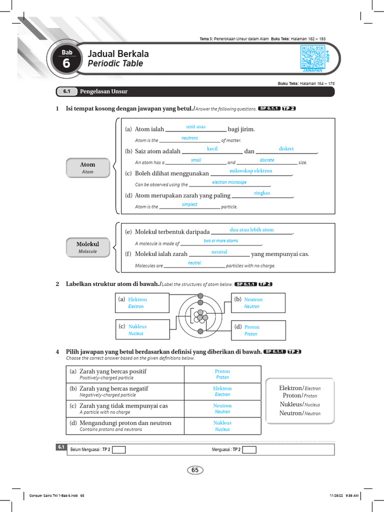 Conquer Sains TKT 1-Bab 6 | PDF