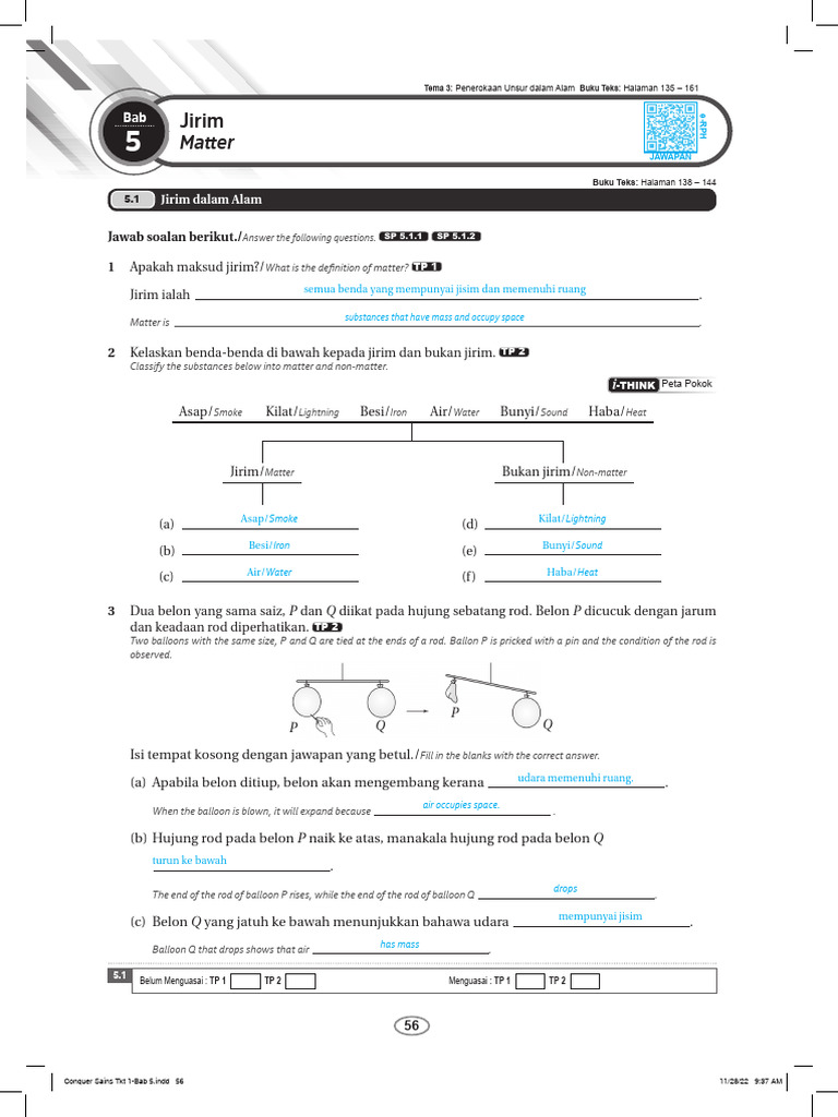 Conquer Sains TKT 1-Bab 5 | PDF