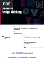 Des1146-Ppt Introduction To Design Thinking | PDF | Design Thinking | Brainstorming