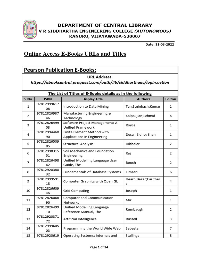 Online Access to Engineering E-Books | PDF | Electrical Engineering ...