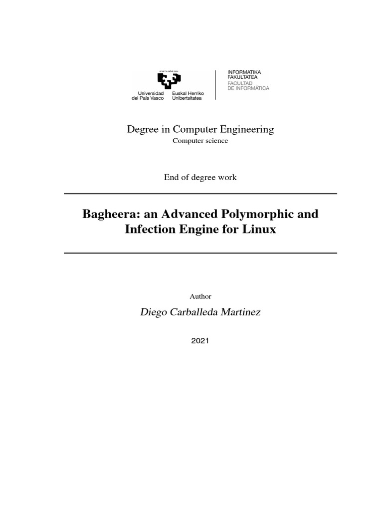 Bagheera - An Advanced Polymorphic and Infection Engine For Linux | PDF ... Bagheera - An Advanced Polymorphic and Infection Engine For Linux | PDF ...