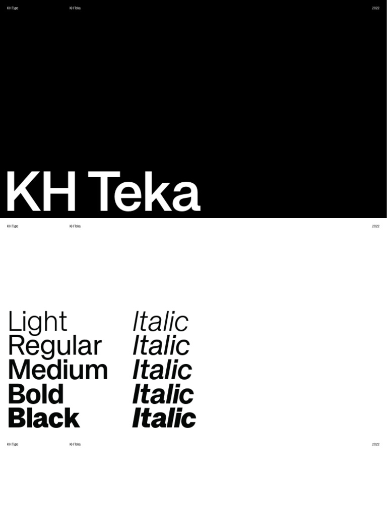 KH Teka Specimen | PDF | Notation | Typography