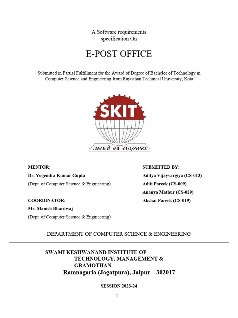 SRS Template | PDF | Use Case | Computer Science