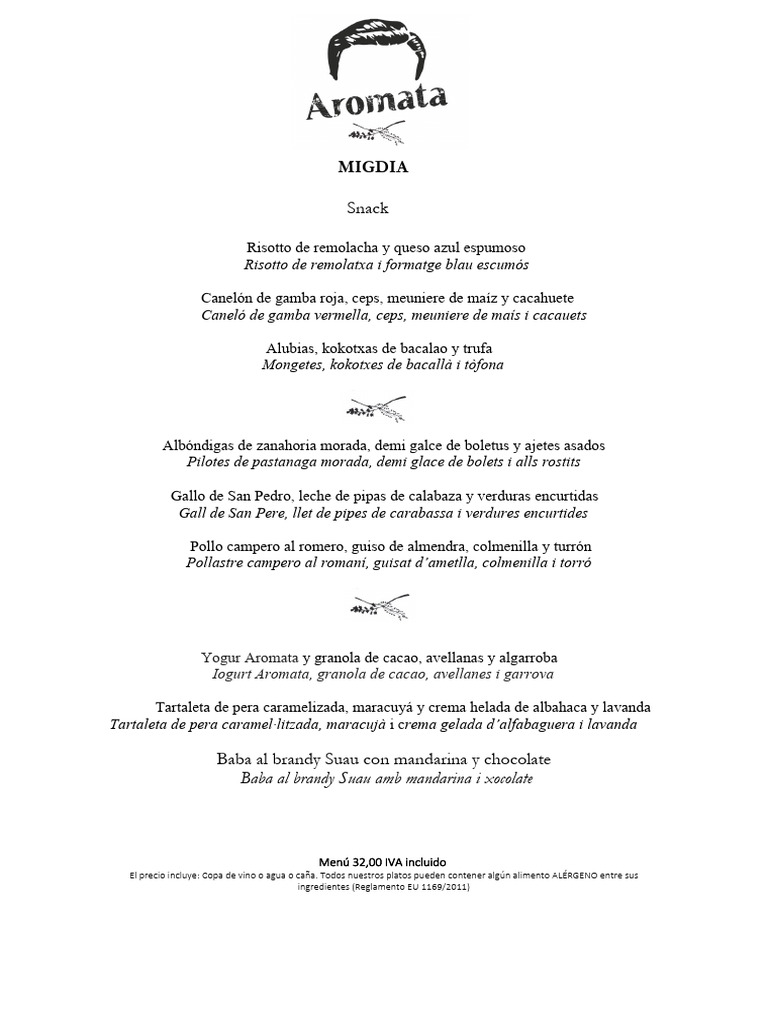 Aromata Migdia Es Ca | PDF