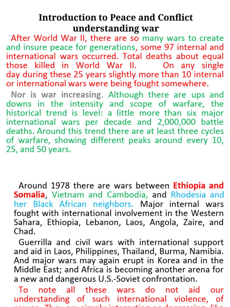 1.introduction To Conflict | PDF | Theory | Analytic Philosophy