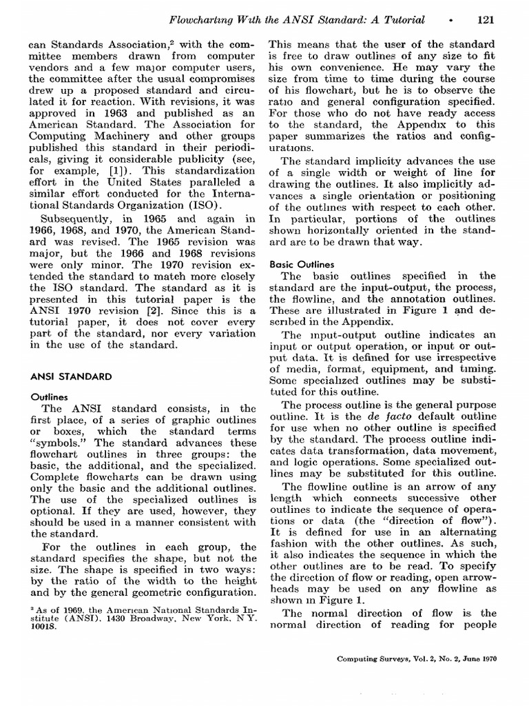Flowcharting With The ANSI Standard - A Tutorial-Páginas-3 | PDF | Input–Output Model | Computer ...
