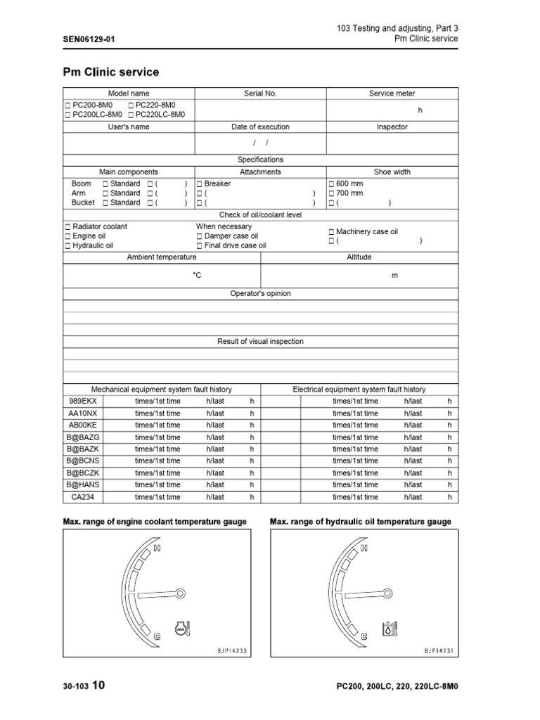 PM Clinic Pc200-8m0 | PDF | Pump | Diesel Engine